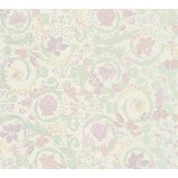 Versace Vliestapete "Wallpaper Versace 5 Floral", B/L: 0,7m x 10,05m, Rollen: 1, bunt, Wohnzimmer, Tapeten, Designertapete Tapeten Wohnzimmer