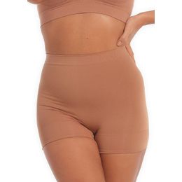 Damen Shapinghose "Booty Booster Short", MAGIC BODYFASHION, Gr. S, braun, Obermaterial: 89% Polyamid, 11% Elasthan, unifarben, Unterhosen,