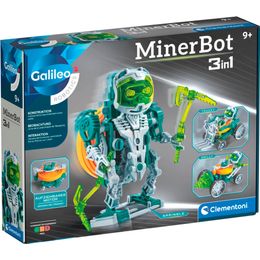 Clementoni Kinder Roboter "Galileo Robotics, MineBot 3in1", bunt, Kunststoff, Roboter, Made in Europe