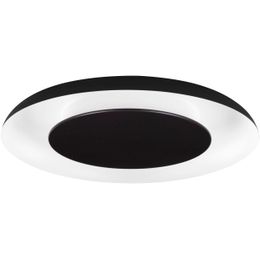 NOVA LUCE Deckenleuchte "EPOS", 1, &Oslash; 60cm H: 6cm, 1 Stk.schwarz, Wohnzimmer, Leuchten