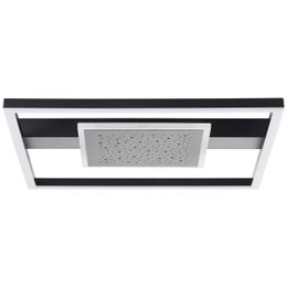 BRELIGHT LED Deckenleuchte "Reno", H: 5cm, 1 Stk., schwarz, Wohnzimmer, Leuchten, 37 x 37 cm, 3500 lm, 3000 K, Sternenglanz, schwarz