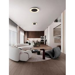NOVA LUCE Deckenleuchte "EPOS", 1, &Oslash; 60cm H: 6cm, 1 Stk., schwarz-wei&szlig;, Wohnzimmer, Leuchten