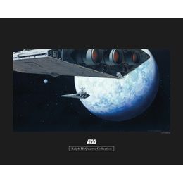 Komar Bild "Star Wars Classic RMQ Hoth Orbit", B/H/T: 50cm x 40cm, Star Wars, 1 Stk., bunt, Wohnzimmer, Bilder, Wandbild zur Dekoration im