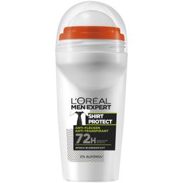 L'Oréal Herren Deo-Roller "Deo Roll-on Shirt Control", 300ml, transparent, L'ORÉAL PARIS MEN EXPERT, Deodorante, mit hoher Zuverlässigkeit