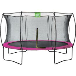 EXIT Kinder Gartentrampolin "Silhouette", Ø 366cm, rosa, Trampoline, mit Sicherheitsnetz
