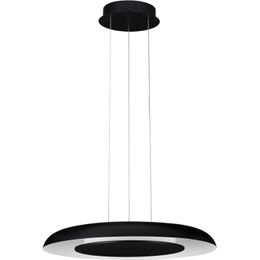 NOVA LUCE Pendelleuchte "EPOS", 1, Ø 60cm H: 145cm, 1 Stk.schwarz, Esszimmer, Leuchten