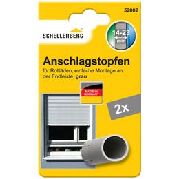 Schellenberg Rollladen-Anschlagstopper "f&uuml;r Rolll&auml;den", 2 Stk., grau, Rollladenstopper, Zubeh&ouml;r f&uuml;r Au&szlig;enrolll&auml;den, 20 x 40 mm, grau