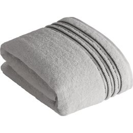 Saunatuch Vossen, B:100cm L:150cm, grau, Walkfrottee, Obermaterial: 100% Baumwolle, Handt&uuml;cher, "Cult de Luxe", mit Glanzbord&uuml;re