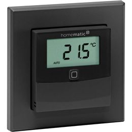 homematic IP Smart-Home-Zubeh&ouml;r "Temp.- und Luftfeuchtigkeitssensor Display &ndash;innen (150180A0)", B:8,6cm H:5,5cm T:2,35cm, grau, Smart-Home-Stationen