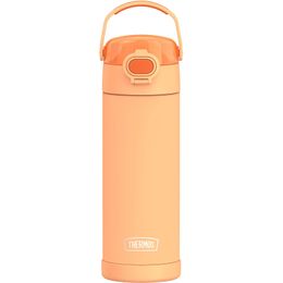 Thermos Isolierflasche "FUNTAINER Water Bottle, doppelwandiger Edelstahl, spülmaschinenfest", 470mlneon apricot, Trinkflaschen, 0,47l, 12h kalt, mit