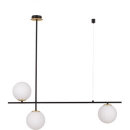 NOVA LUCE H&auml;ngeleuchten "GIT", 2, H: 120cm, 1 Stk., gold, Esszimmer, Leuchten, Ohne Beleuchtung