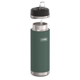 Thermos Isolierflasche "ICON WATER BOTTLE, Edelstahlk&ouml;rper, sp&uuml;lmaschinenfest", 710mlforest mat, Trinkflaschen, 0,71l, 12h kalt, schappsicher mit