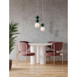 NOVA LUCE Pendelleuchte "CLIO", 1, &Oslash; 18cm H: 198cm, 1 Stk., gr&uuml;n, Esszimmer, Leuchten