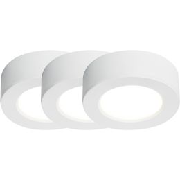 Nordlux LED Einbaustrahler "KITCHENIO", 3, &Oslash; 6cm H: 2cm, wei&szlig;, Leuchten, Aufbau oder Unterbau Leuchte, inkl. LED, inkl. Farbwechsel