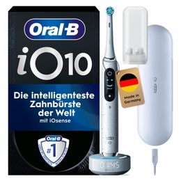 Oral-B Damen Elektrische Zahnbürste "iO 10", weiß, Kunststoff, B:2,5cm H:25,3cm T:2,5cm, Elektrozahnbürsten, Magnet-Technologie, iOsense, 7 Putzmodi,