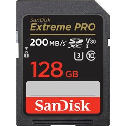 Sandisk Speicherkarte "Extreme PRO SDXC -UHS-I-Karte", 128 GB, schwarz, Speicherkarten