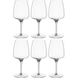 Leonardo Weinglas "Rotweinglas CESTI, 500 ml, 6er-Set", Ø 9cm x 20cm, 500ml, 6 Stk., transparent, Trinkgefäße, spülmaschinengeeignet