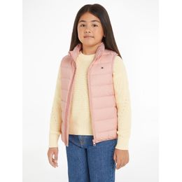 Tommy Hilfiger Jungen Steppweste "U ESSENTIAL LIGHT DOWN VEST", rosa, Gr. 14, unifarben, Web, Obermaterial: 100% Polyamid. Futter: 100% Polyamid,