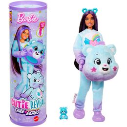 Barbie Kinder Anziehpuppe "Cutie Reveal Glücksbärchis Dream Bright Bärchi", bunt, Kunststoff, Puppen, inklusive Accessoires