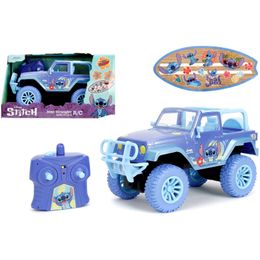 Jada Kinder RC-Auto "Stitch RC Jeep 1:16", bunt, Kunststoff, Fernlenkfahrzeuge, mit Funktionen