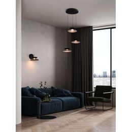 NOVA LUCE Pendelleuchte "MORFI", 3, &Oslash; 42cm H: 161cm, 1 Stk.schwarz, gold, Esszimmer, Leuchten