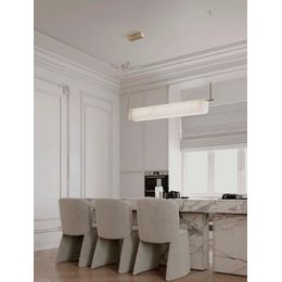 NOVA LUCE Pendelleuchte "AIDER", H: 130cm, 1 Stk.gold, Esszimmer, Leuchten