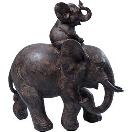 Dekofigur KARE DESIGN, B:17,5cm H:19cm T:8,5cm, braun, Polyresin, Wohnzimmer, Dekofiguren, "Deko Figur Elefant Dumbo Uno"