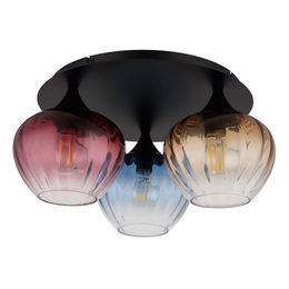Globo LIGHTING Deckenleuchte "SANDER", 1 Stk., schwarz, Wohnzimmer, Leuchten, Gl&auml;ser, Deckenlampe, Wohnzimmer, Esstisch