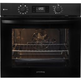 Privileg Einbaubackofen "PBA2S85HU1K", B:56cm H:60cm T:55,5cm, schwarz, Back&ouml;fen, Schonendes Garen dank des Turn&Go Dampfprogrammes f&uuml;r beste