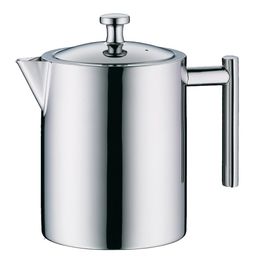 Alfi Teekanne "TEA POT, Kanne aus Edelstahl", 1,4 lstainless steel polished, Kannen, intergrierter Teefilter f&uuml;r losen Tee, festsitzender Deckel