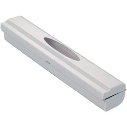 Wenko Folienspender "Modell Perfect-Cutter", B:38cm H:5,2cm T:6,7cm, grau, K&uuml;chenrollenhalter, f&uuml;r Folienrollen bis 33 cm Breite, f&uuml;r Alufolien und
