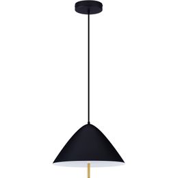 NOVA LUCE Pendelleuchte "OROS", 1, Ø 40cm H: 150cm, 1 Stk.schwarz, Esszimmer, Leuchten