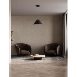 NOVA LUCE Pendelleuchte "OROS", 1, &Oslash; 40cm H: 150cm, 1 Stk., schwarz, Leuchten
