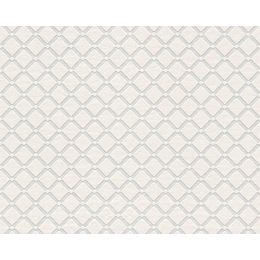 A.S. Cr&eacute;ation A.S. CR&Eacute;ATION Vliestapete "Meistervlies", B/L: 0,53mm x 10,05mm, wei&szlig;, Wohnzimmer, Tapeten, Struktur Tapete Geometrisch &Uuml;berstreichbar Tapeten