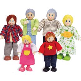 HAPE Jungen Stoffpuppe "Puppenfamilie", bunt, Baumwolle, Puppen