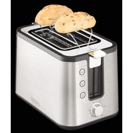 Krups Toaster "KH442D Control Line", B:29cm H:20cm T:17,5cm, schwarz, Toaster, 6 Stufen, erweiterte Funktionen, Hebefunktion, Krümelschublade