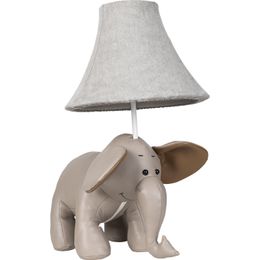 LED Tischleuchte "Bobby der Elefant", 1, H: 48cm, 1 Stk., grau, HAPPY LAMPS FOR SMILING EYES, Leuchten, Hochwertig, Einzigartig, Zertifiziert