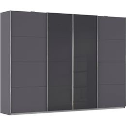 Schwebet&uuml;renschrank Rauch, B:316cm H:230cm T:62cm, grau, Holzwerkstoff, Schr&auml;nke, "Kleiderschrank Schrank Garderobe W&auml;scheschrank Ankleide SYNCRONO",