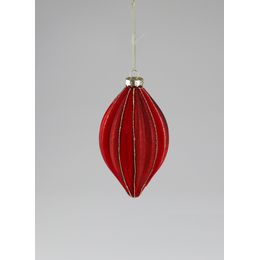 Christbaumschmuck AM Design "aus Glas, &Oslash;: 14 cm", rot, &Oslash;:14cm, Weihnachtsbaumschmuck, 6er Set
