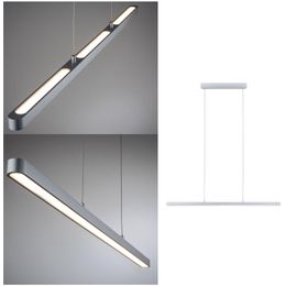 Paulmann LED Pendelleuchte "Lento", 1, H: 2,5cm, 1 Stk., grau, Leuchten, höhenverstellbar