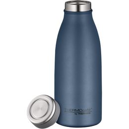THERMOCAF&Eacute; Isolierflasche "TC BOTTLE, aus doppelwandigem Edelstahl, sp&uuml;lmaschinenfest", 350mlnight blau mat, Trinkflaschen, gummierter