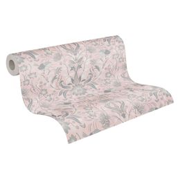 A.S. Cr&eacute;ation A.S. CR&Eacute;ATION Vliestapete "Landhaustapete mit V&ouml;geln", B/L: 0,53mm x 10,05mm, Rollen:, rosa, Wohnzimmer, Tapeten, Florale Tiertapete Tapeten