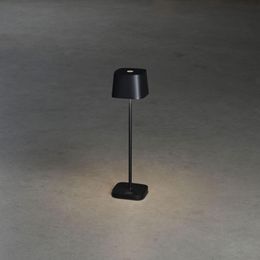 Konstsmide LED Tischleuchte "Capri-Mini", H: 20cm, 2 Stk., schwarz, Leuchten, Capri-Mini USB-Tischleuchte, 2700/3000K, dimmbar, eckig