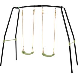 EXIT Kinder Doppelschaukel "Ivy", schwarz, Metall, B:243cm H:204,5cm L:110cm, Schaukeln
