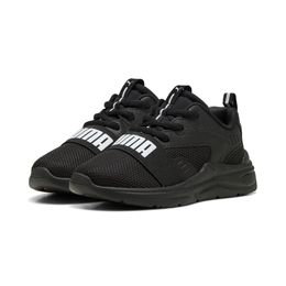 Puma M&auml;dchen Sneaker "SOFT WIRED 2 PS", Gr. 35, schwarz-wei&szlig;, Textil, Schuhe