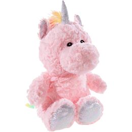 Heunec Kinder Kuscheltier "Einhorn, 32 cm", rosa, H:32cm, Plüschfiguren, enthält recyceltes Material