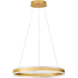 NOVA LUCE Pendelleuchte "ALARO", 1, Ø 60cm H: 120cm, 1 Stk.goldfarben, Esszimmer, Leuchten