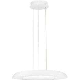 NOVA LUCE Pendelleuchte "EPOS", 1, Ø 60cm H: 145cm, 1 Stk.weiß, Esszimmer, Leuchten