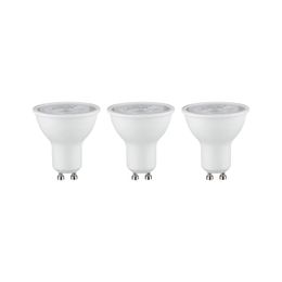 Paulmann LED-Leuchtmittel "3er Set 460lm 7W 4000K 36 230V RAL9003", L:5,4cm &Oslash;:5,1cm, wei&szlig;, Leuchtmittel