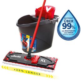 Vileda Bodenwischer-Set "Ultramax XL Universal Komplettbox", B:45cm H:29,5cm L:28,5cm, schwarz, Reinigungs-Sets, 20 % l&auml;ngere Wischerplatte f&uuml;r eine